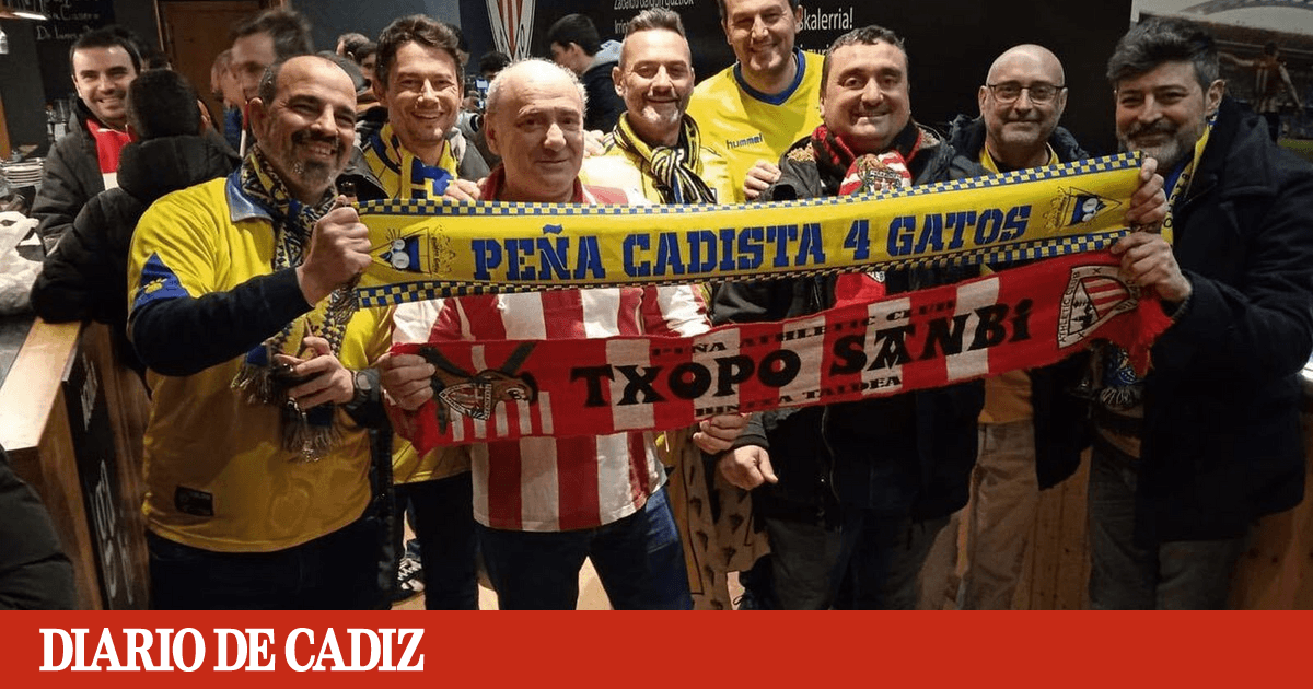 La afición del Cádiz CF disfruta del día en Bilbao y sufre con la ...