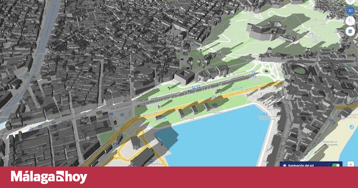 Mapa interactivo: Así se proyecta el sol en los edificios de toda Málaga