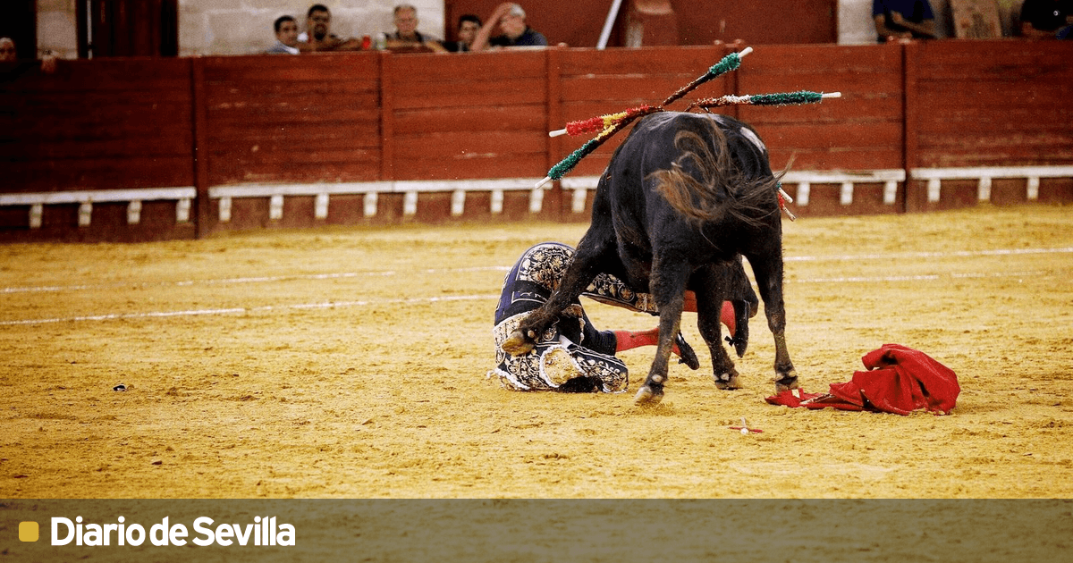 Daniel Luque, cogido de gravedad en El Puerto de Santa María