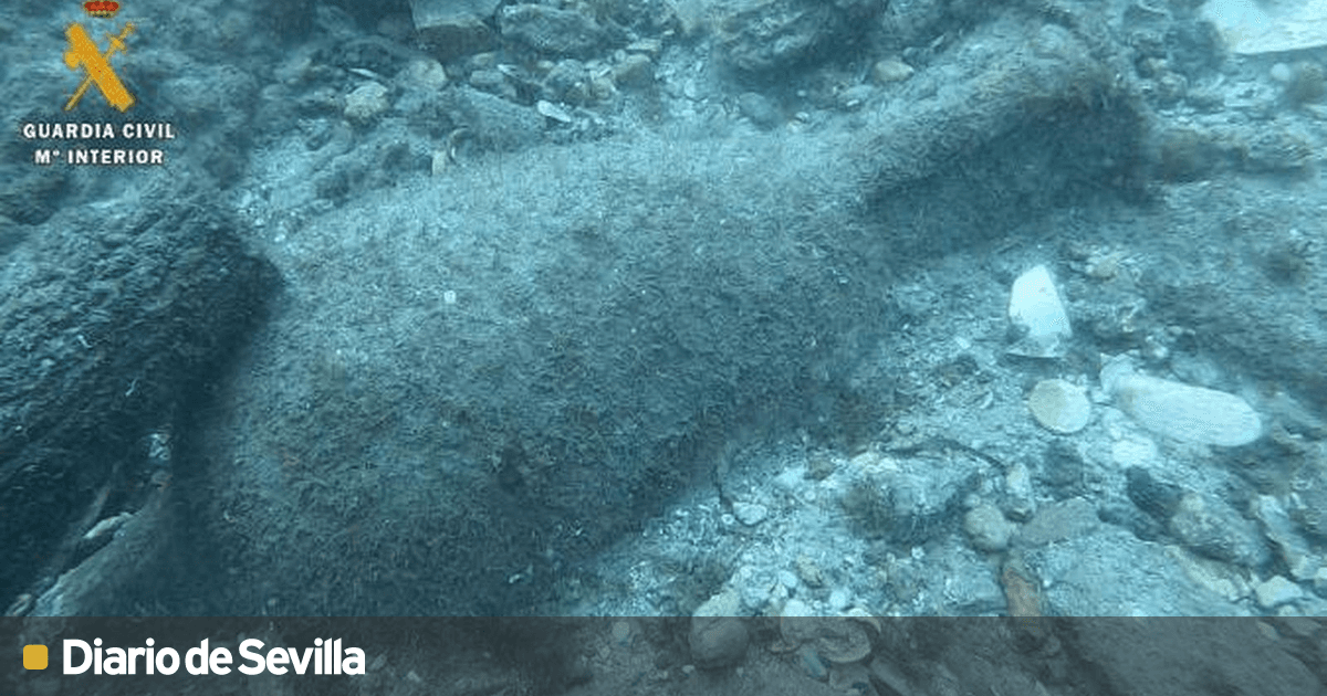 Así es el ánfora del siglo I d.C. encontrada en el fondo del mar en Ceuta