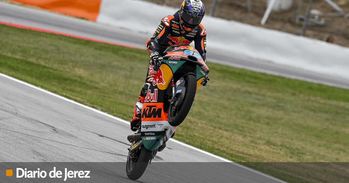 El andaluz José Antonio Rueda logra su primer podio en el Mundial de MotoGP