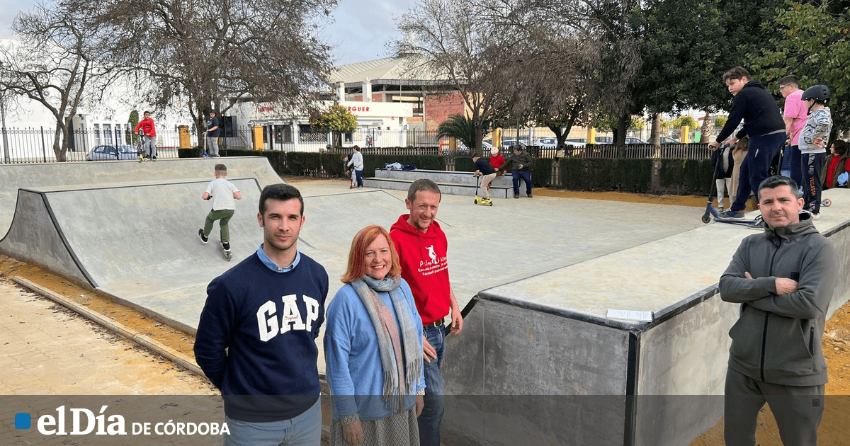 Palma del Río inaugura un nuevo skatepark en el parque Valparaíso