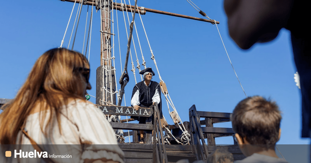 Las imágenes del Muelle de las Carabelas este 12 de octubre