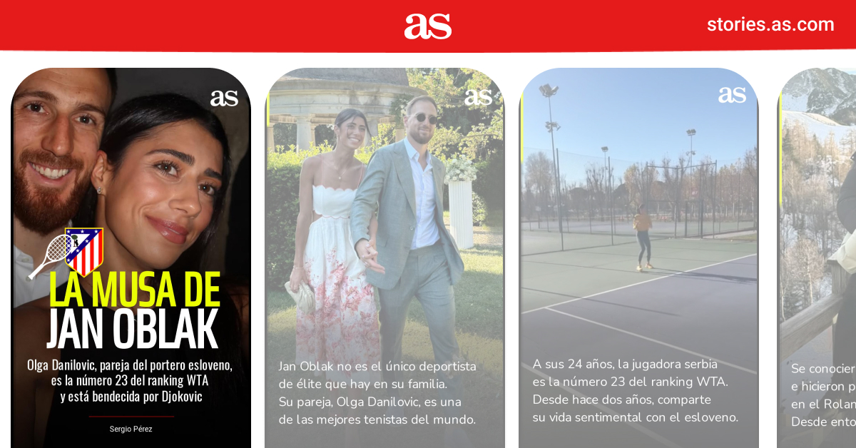 La pareja de Jan Oblak es Olga Danilovic, una de las mejores tenistas ...